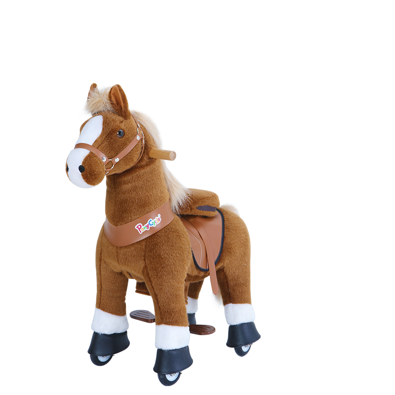 PonyCycle® Model U ride on horse toy Brown